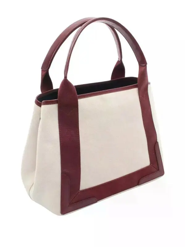 Balenciaga Canvas Navy Cabas S Tote Bag - Neutrals