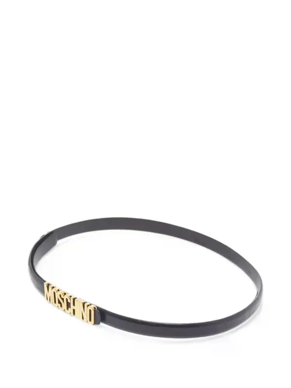 Moschino Classic Logo Leather Belt