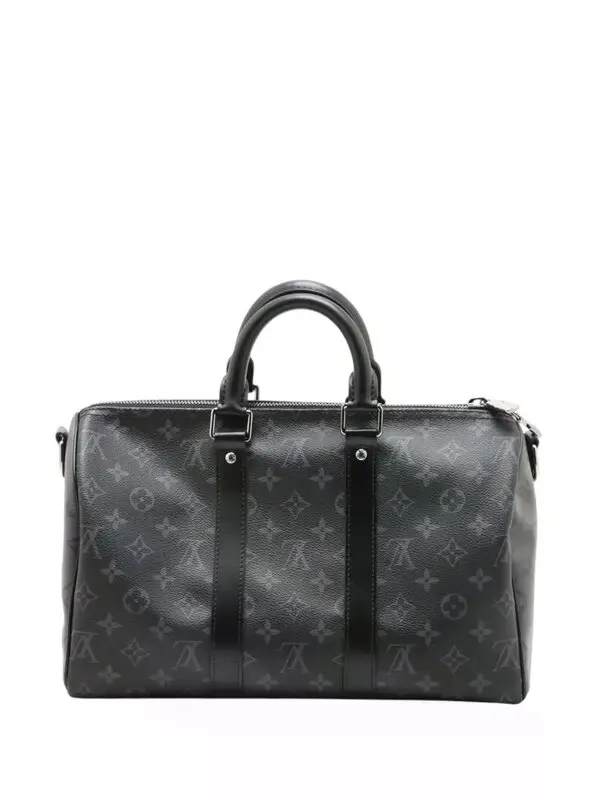 LOUIS VUITTON Monogram Eclipse Keepall Bandouliere 35 Satchel