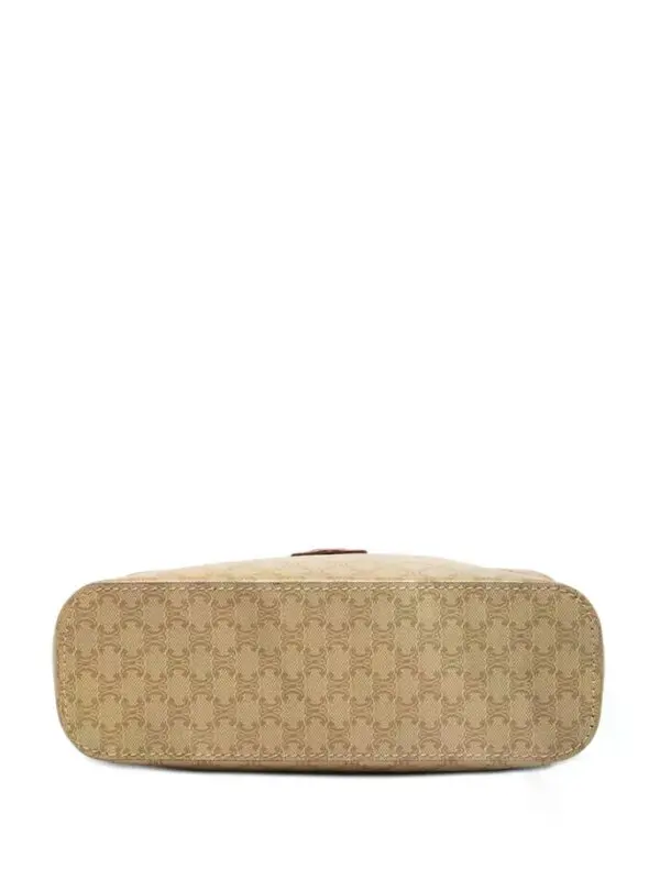 Celine 1996 Macadam Coated Canvas Vanity Bag - Neutrals