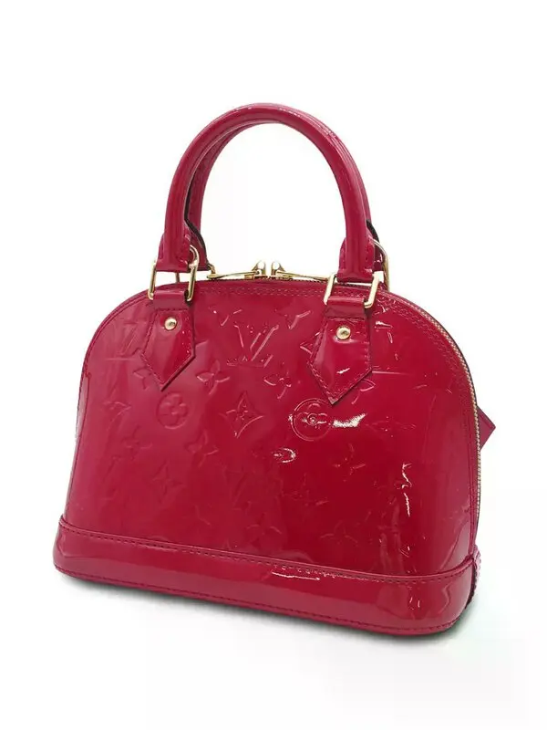 LOUIS VUITTON Monogram Vernis Alma Bb Satchel - Pink