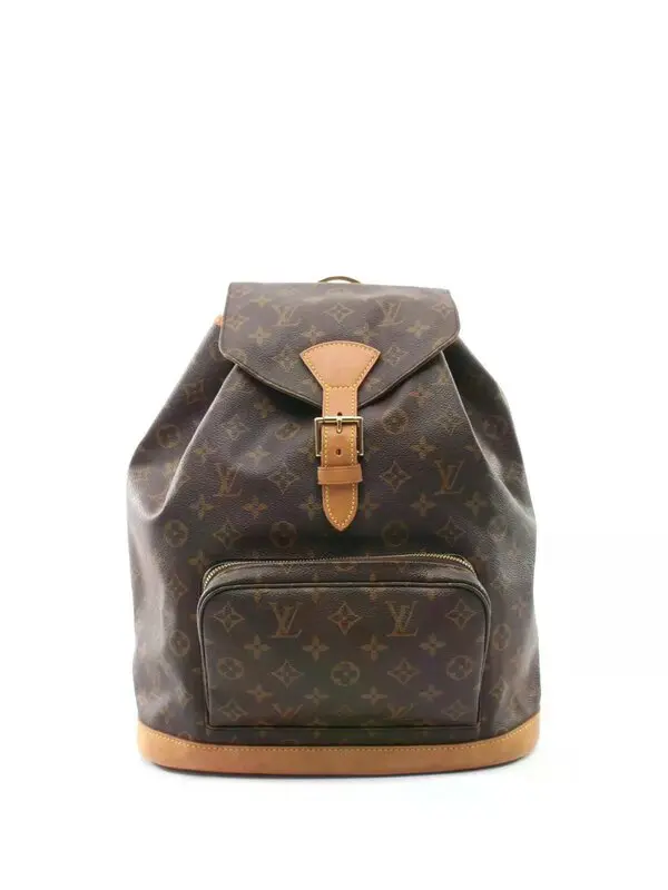 LOUIS VUITTON Monogram Montsouris Gm Backpack - Brown