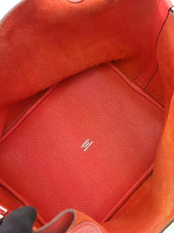 Hermès Clemence Picotin Lock 22 Handbag - Pink