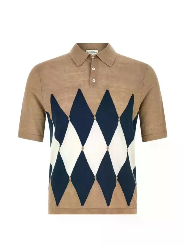 BALLANTYNE Diamond Short-sleeve Polo Shirt