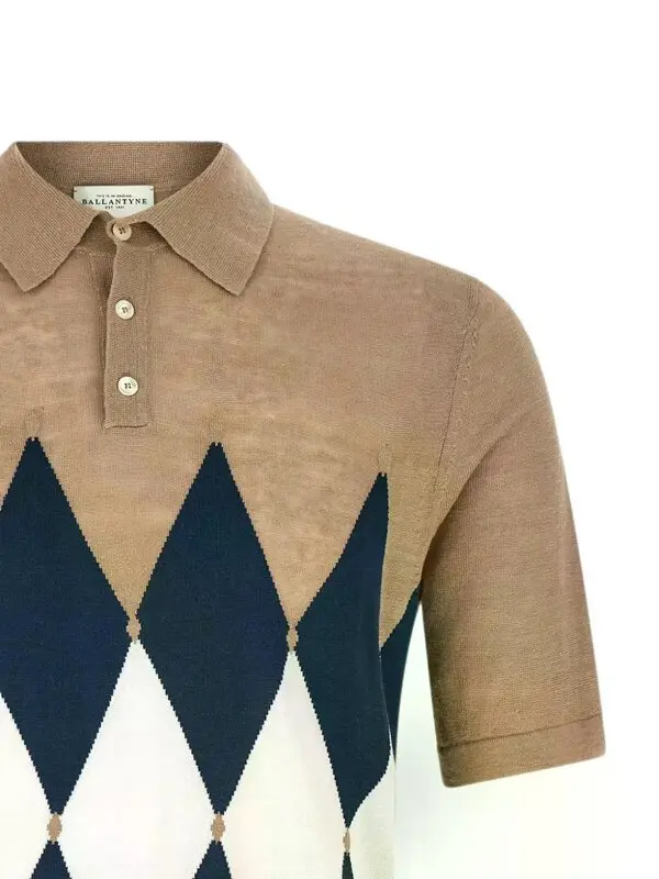 BALLANTYNE Diamond Short-sleeve Polo Shirt