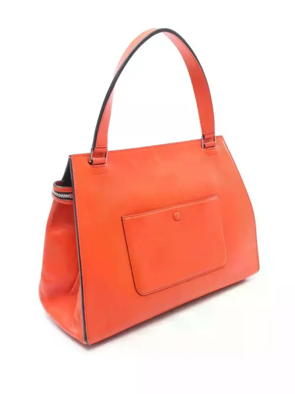 Celine Leather Edge Handbag - Orange