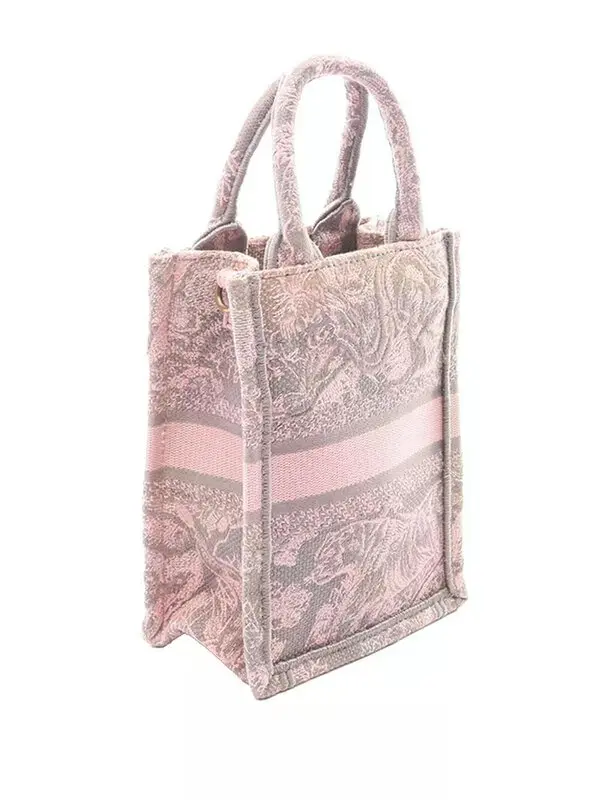 Dior Mini Toile De Jouy Vertical Book Tote Satchel