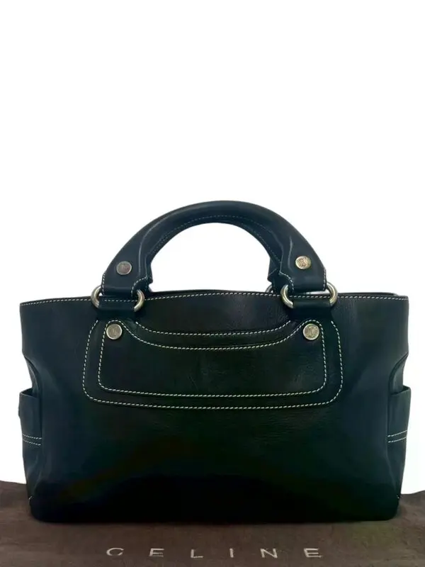Celine Leather Boogie Handbag - Black