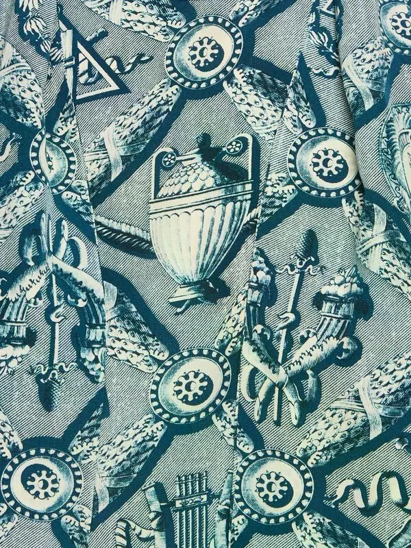 Gucci Kaleidoscope Print Silk Neck-tie Blouse