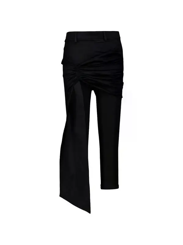 Rabanne Ruched Draped-panel Trousers