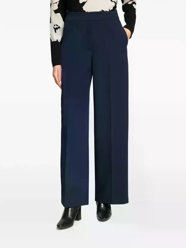 BETTY BARCLAY Marlene Pressed-crease Wide-leg Trousers