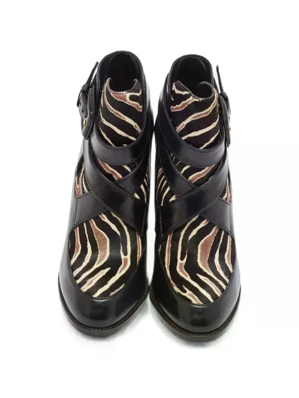 TOD'S Zebra-print Ankle Boots