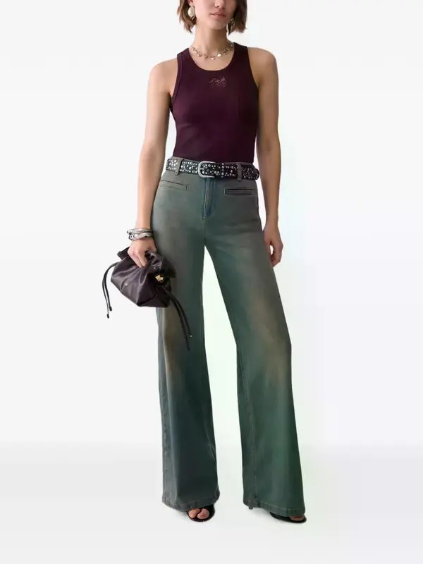 Liu Jo High Waist Flare Jeans With Welt Pockets