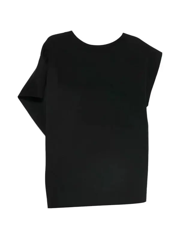 CFCL Asymmetric Sleeve Draped Top