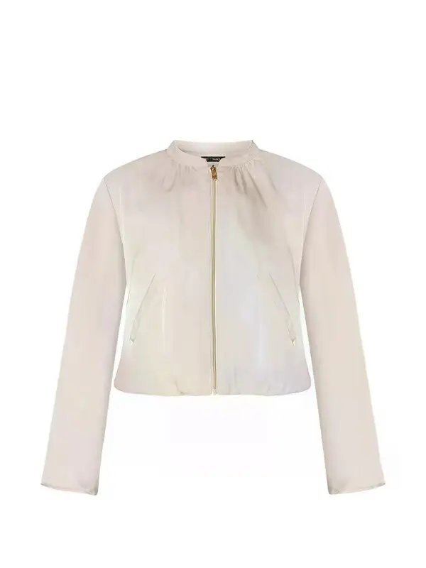 BETTY BARCLAY Gathered Zip-up Jacket
