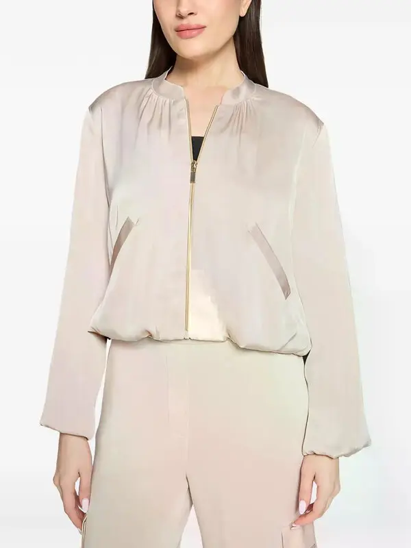 BETTY BARCLAY Gathered Zip-up Jacket