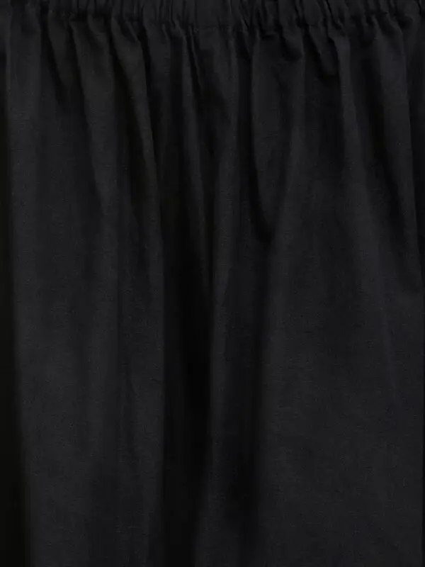 BASERANGE Elasticated Waistband Trousers - Black