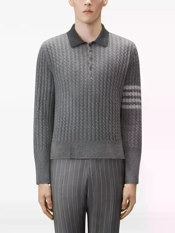Thom Browne 4-bar Polo Shirt