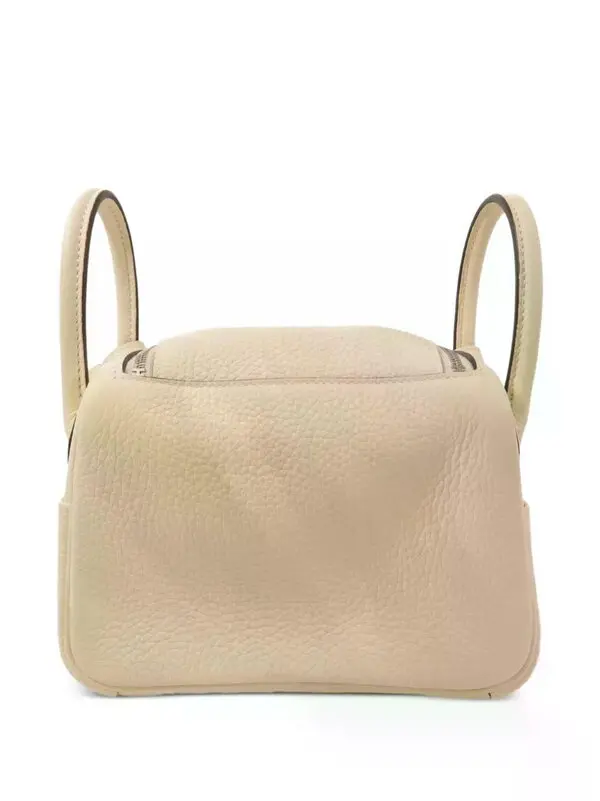 Hermès Mini Lindy Two-way Leather Tote Bag - Neutrals