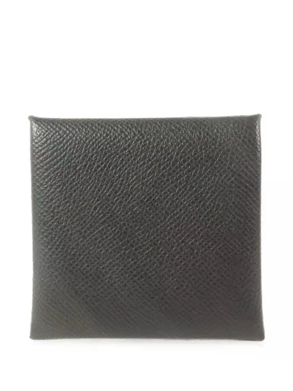 Hermès 2022 Bastia Leather Wallet - Grey