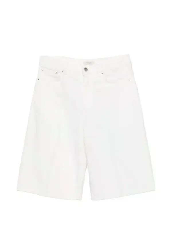 TOTEME Board Knee-length Denim Shorts - White