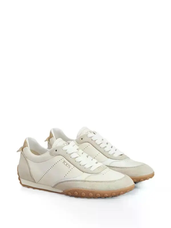 TOD'S Panelled Lace-up Sneakers - Neutrals