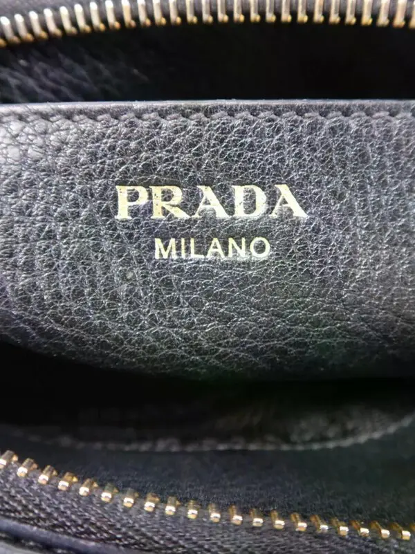 Prada Logo-appliqué Leather Shoulder Bag