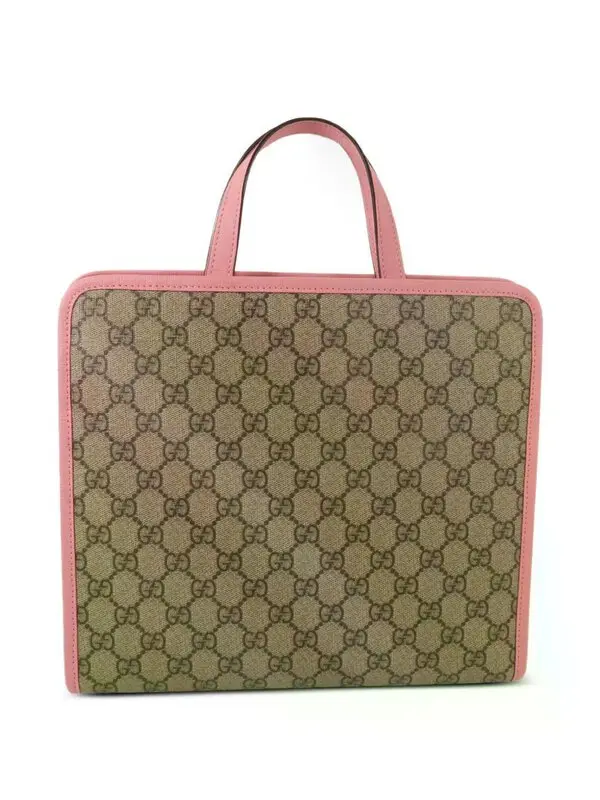 Gucci Strawberry Appliqué Tote Bag