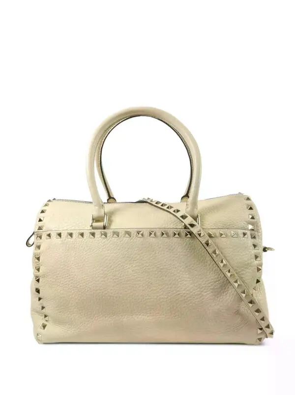 Valentino Garavani Rockstud Shoulder Bag - Neutrals