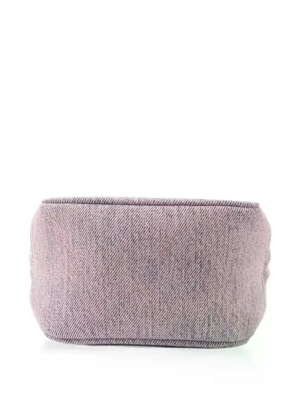 Saint Laurent 1980s Paris Quilted Denim Vanity Shoulder Bag