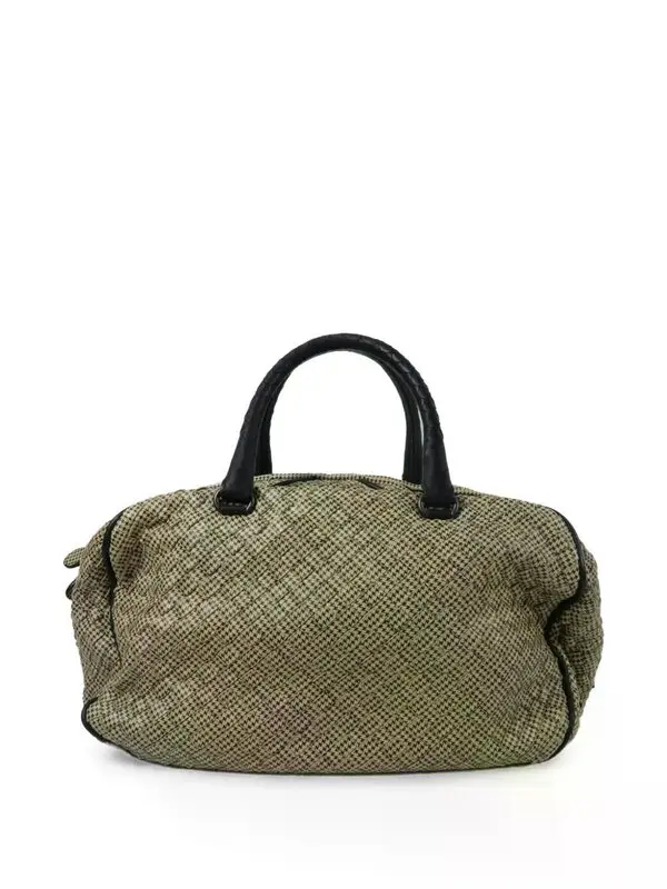 Bottega Veneta Intrecciato Houndstooth Handbag