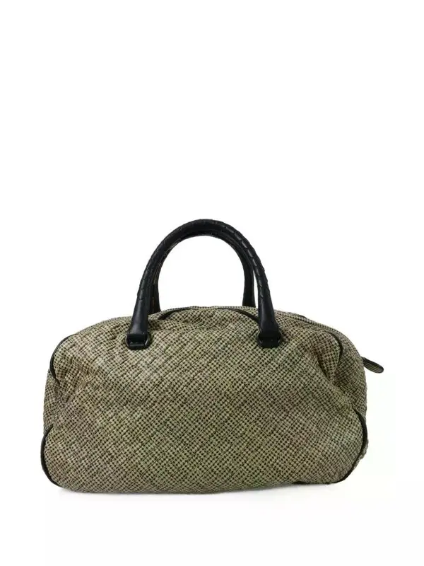 Bottega Veneta Intrecciato Houndstooth Handbag