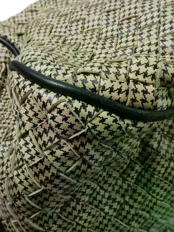 Bottega Veneta Intrecciato Houndstooth Handbag
