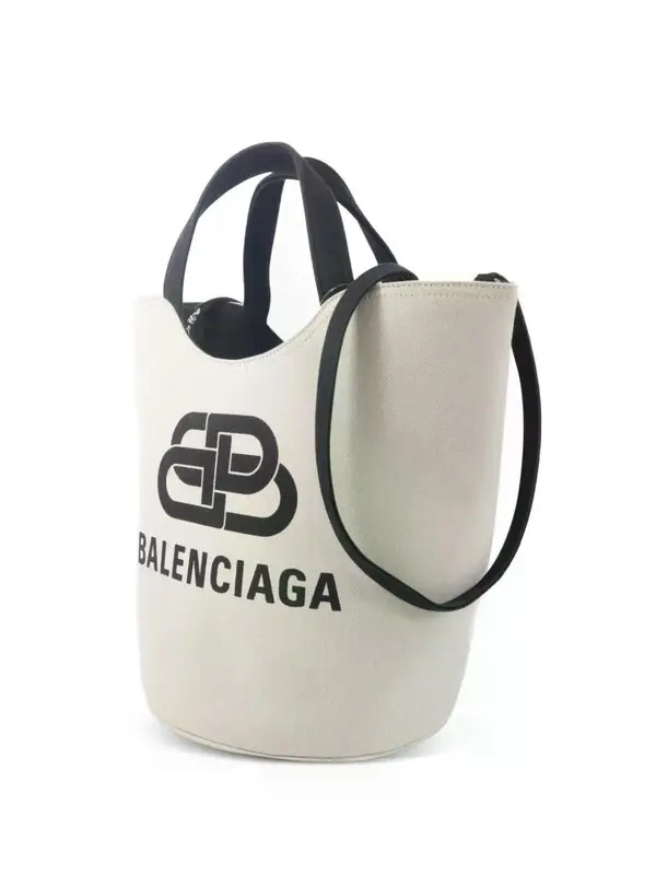 Balenciaga Wave Logo Tote Bag