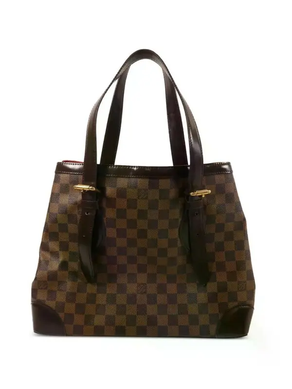 LOUIS VUITTON Damier Ebene Hampstead Mm Shoulder Tote Bag - Brown