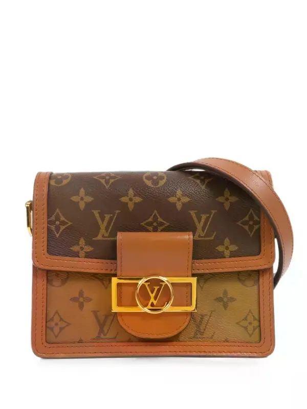 LOUIS VUITTON Mini Dauphine Monogram Shoulder Bag - Brown