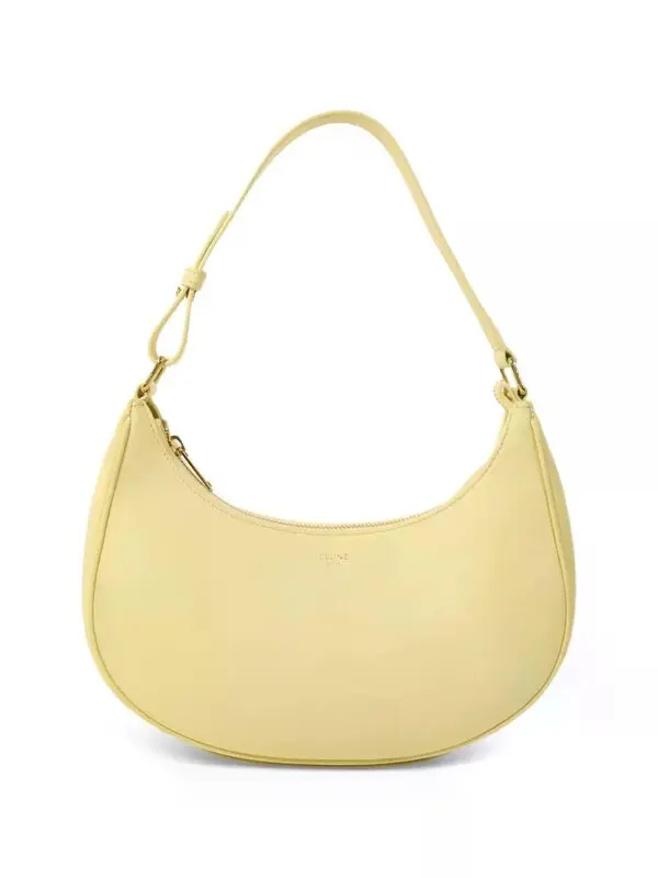 Celine Ava Logo-detail Shoulder Bag - Yellow