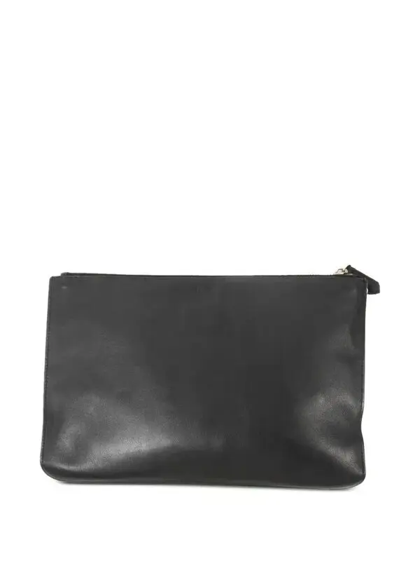 Fendi Bag Bugs Leather Clutch