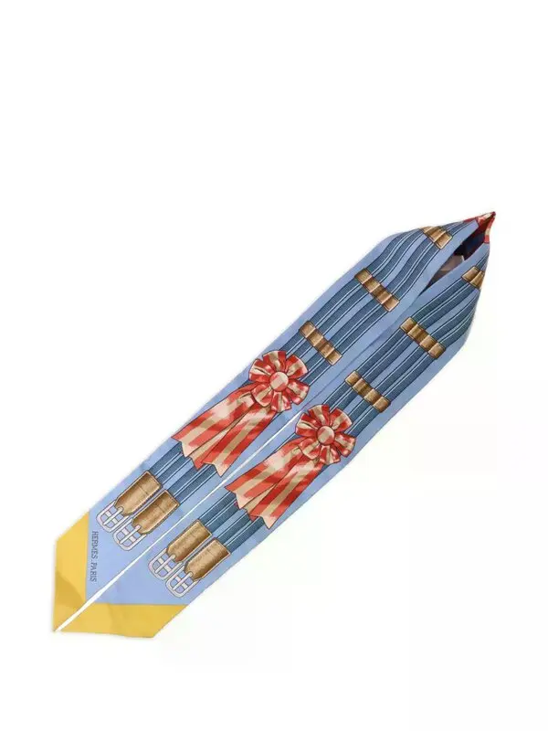 Hermès Twilly Jumping Scarf - Blue