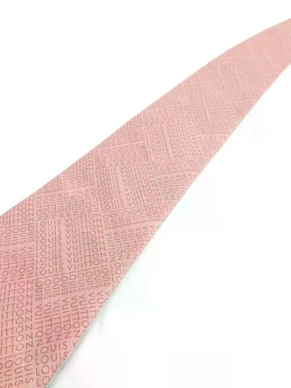 LOUIS VUITTON Silk Logo Print Tie