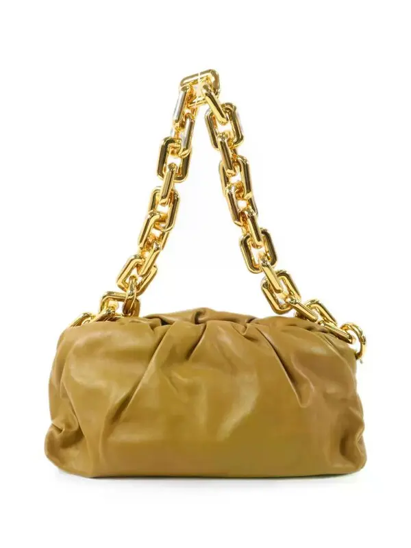 Bottega Veneta The Chain Pouch Leather Shoulder Bag - Brown