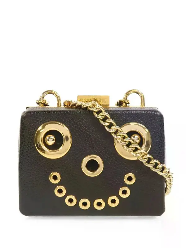 Moschino Eyelet-embellished Chain Shoulder Bag