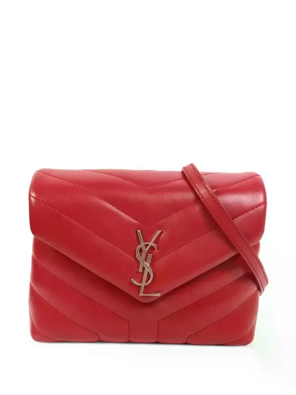 Saint Laurent Loulou Shoulder Bag - Red