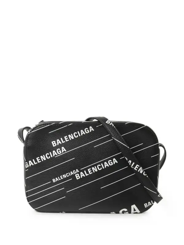Balenciaga Logo-print Leather Shoulder Bag