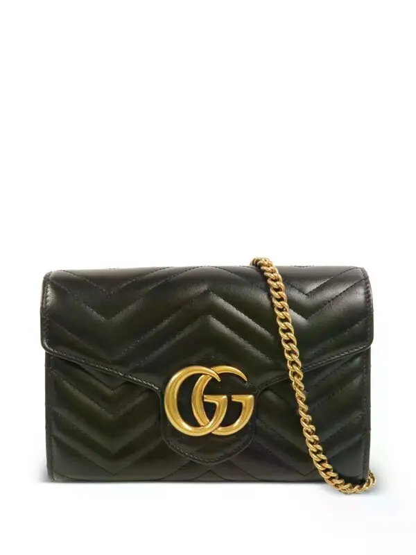 Gucci Gg Marmont Shoulder Bag - Black