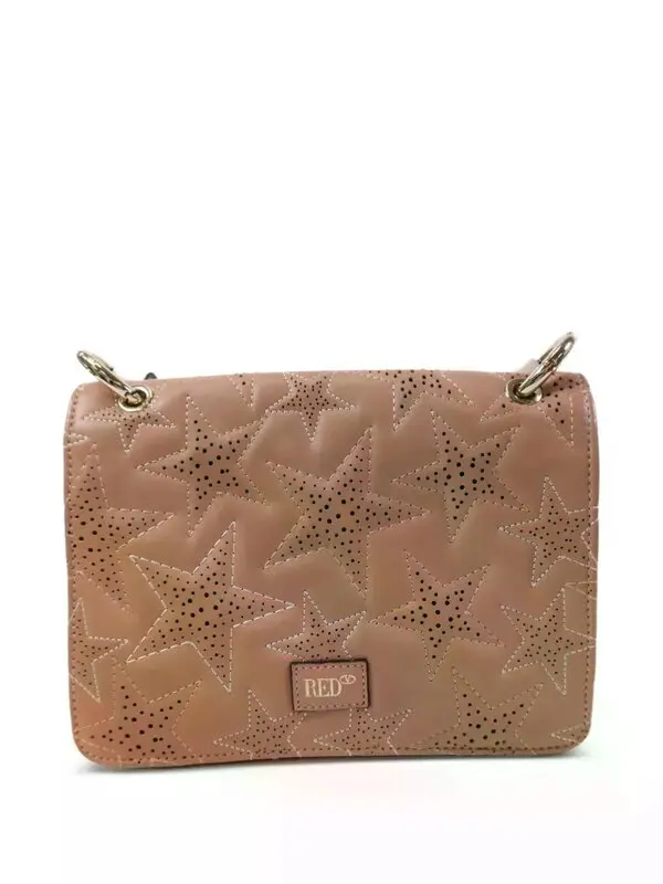 Valentino Garavani Star-perforated Leather Shoulder Bag