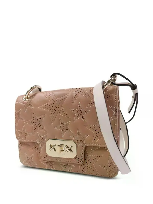 Valentino Garavani Star-perforated Leather Shoulder Bag