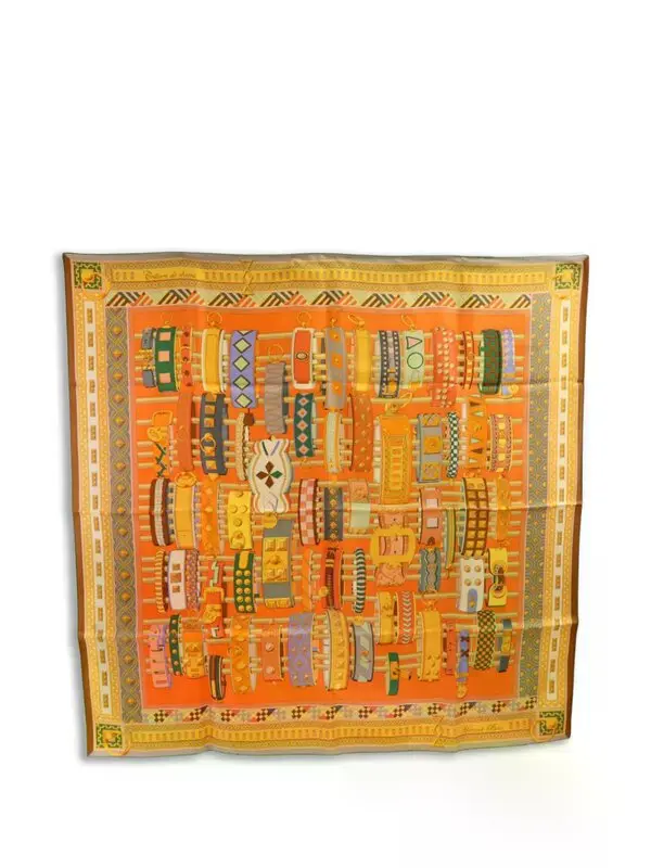 Hermès Colliers De Chiens Scarf - Orange