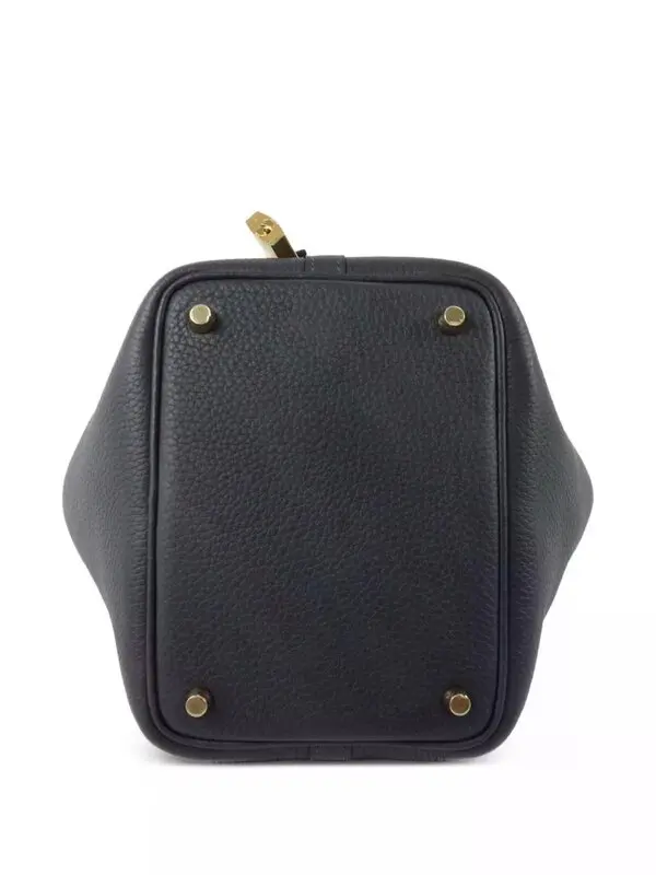 Hermès Pm Picotin Leather Tote Bag - Black