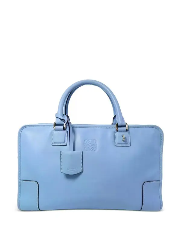 Loewe Amazona Leather Tote Bag - Blue